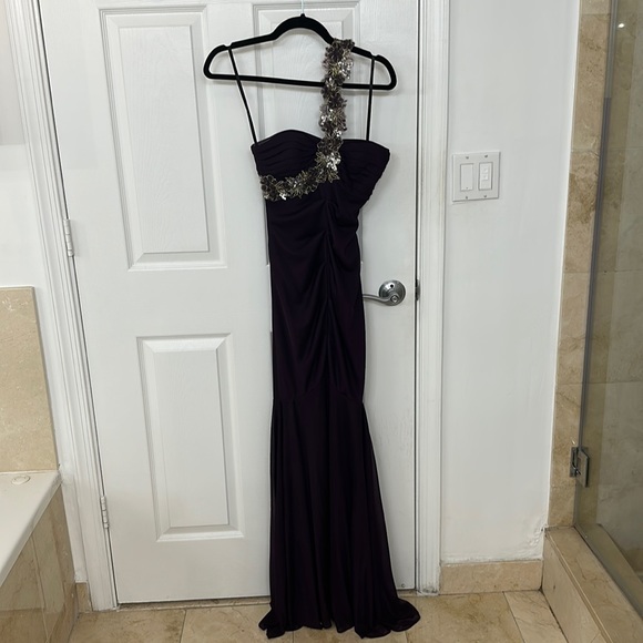 Xscape | Dresses | Xscape By Joanna Chen 6 Plum Mermaid Prom Dress ...